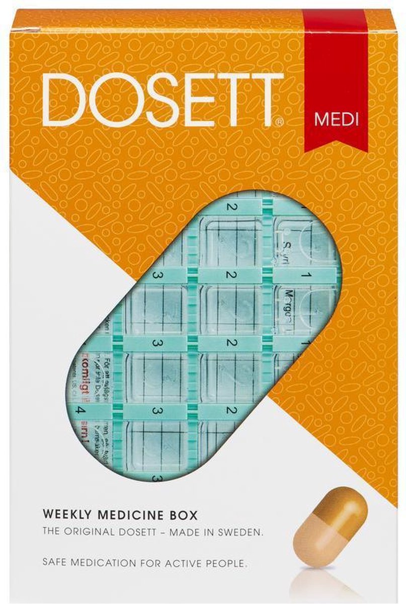 Dosett Medicator Dos Box - Medicijndoos voor 7 dagen - Pillendoosje ...
