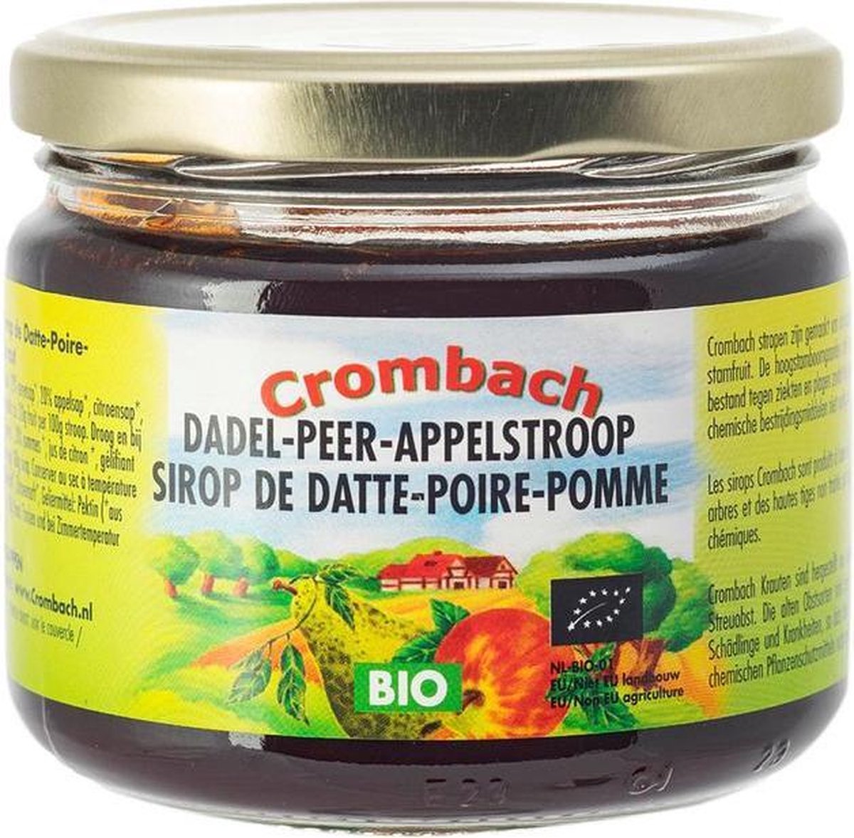 Crombach Appelpeer Dadelstroop Bio 330 gr | bol.com