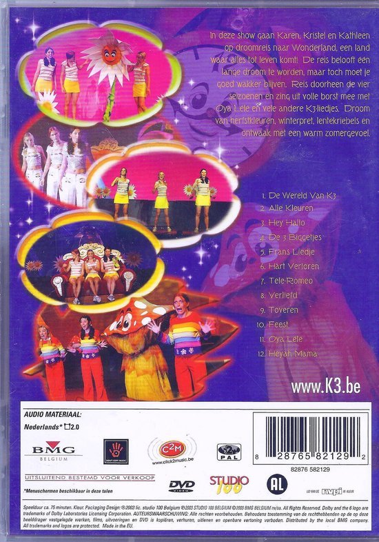 K3 In Wonderland - DVD met Oya Lele en Tele-Romeo | bol