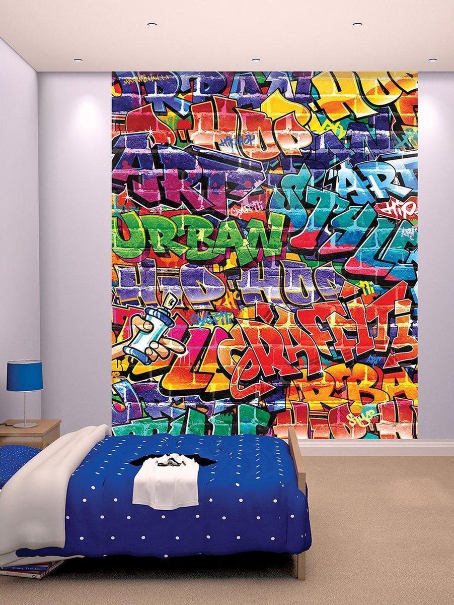 Walltastic behang Graffiti - fotobehang - 200 x 244 cm | bol.com