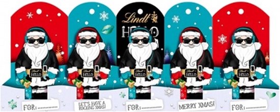 Lindt - Hello Mini Santa melk (geperforeerd) - 5x10g | bol.com