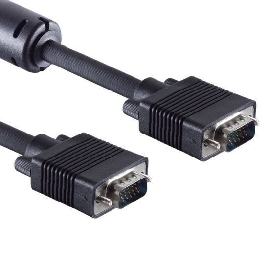 Premium VGA monitor kabel met ferriet kernen - CCS aders / zwart - 1,8 ...