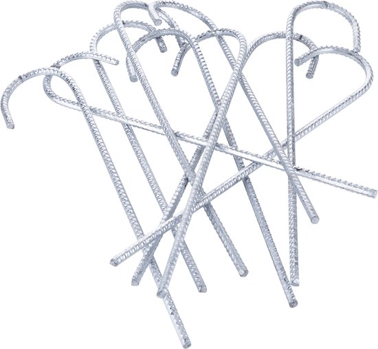 10x Grondanker staal 8mm 60cm. | bol