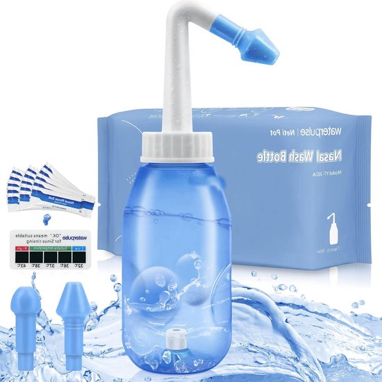 Neti Pot Sinus Spoel Kit - Nasale Sinus Spoeling Kit met 30 Pakketten ...