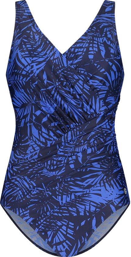 Ten Cate - Badpak Shape Rainforest Navy - maat 40 - Blauw/Zwart | bol
