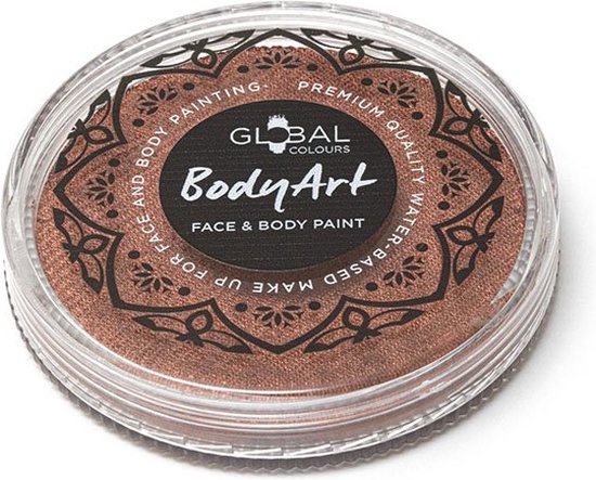Global Face & Body Paint Metallic Copper 32gr | bol