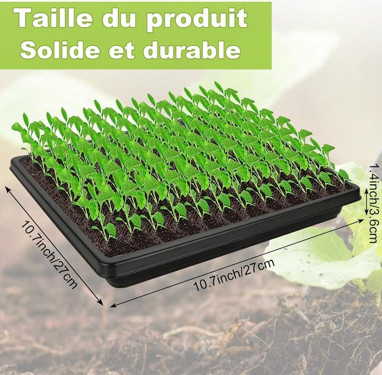 12 stuks zaaidienbladen 269 x 269 x 36 cm - zaaibak groentebak ...