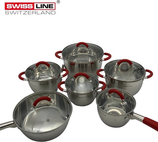 Swiss Line - 12-delige kookpannenset | bol