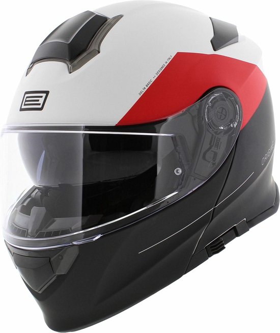 Origine Delta Basic helm Virgin mat zwart rood wit - Maat M ...