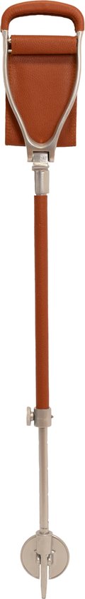 Classic Canes Wandelstok met zitje - Bruin - Leer - Extra brede zitting ...