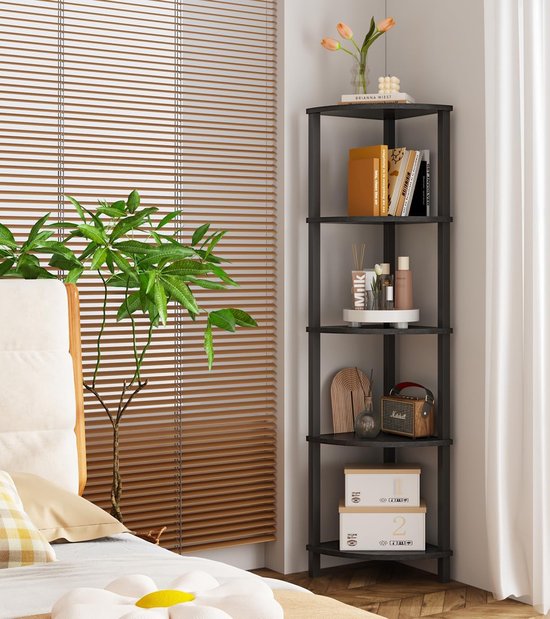 Hoekplank Stand Plank 5 Tier Boekenkast Ladder Plank Opbergplank ...