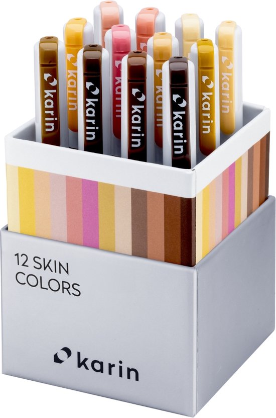 Karin Realbrush PRO Set 12 stuks Skin Colours | bol