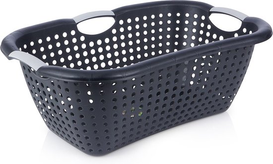 Wasmand Plastic Zwart 26 l - Opbergmand - Mand - Wassorteerder | bol