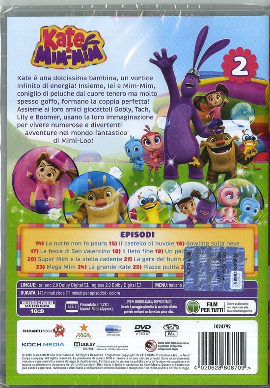PLAION Kate & Mim-Mim DVD Engels, Italiaans (Dvd) | Dvd's | bol