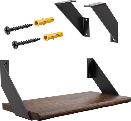 Plank beugel 20cm 2 stuks zwarte plank beugel muur gemonteerde planken ...