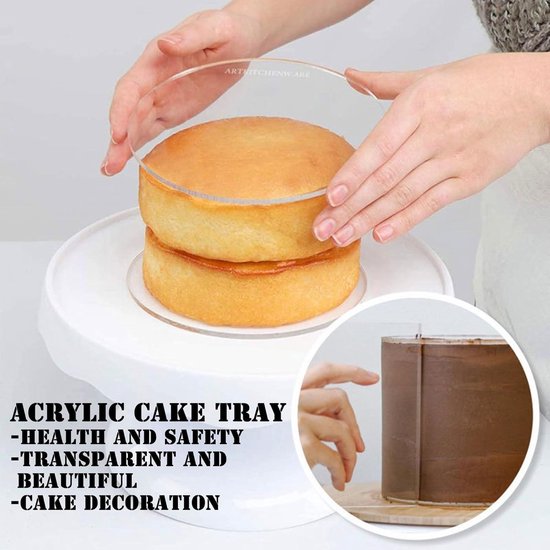 Cake Plate Cakeboard Ronde Cake spatel Cake Mat- Herbruikbare Cake Base ...