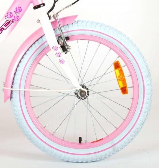 Vélo pour enfants Volare Rose - Filles - 18 pouces - Wit Rose - 95% ...