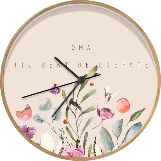 Klok Ø 30 Cm Quotes Spreuken Oma Jij Bent De Liefste Oma