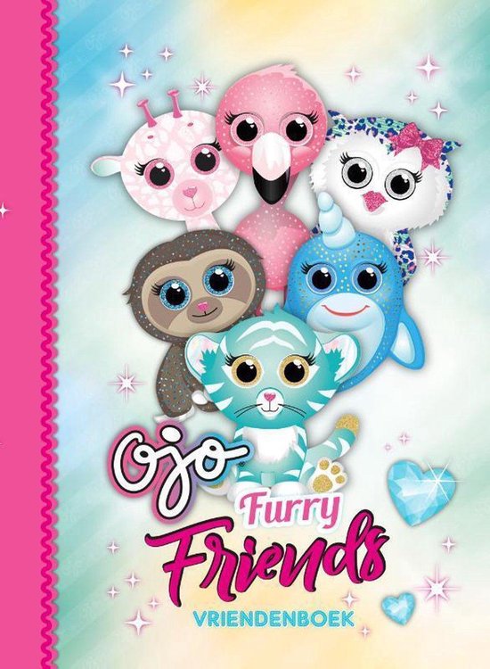 Rebo Productions Vriendenboek Furry Friends 23 Cm Meisjes | bol