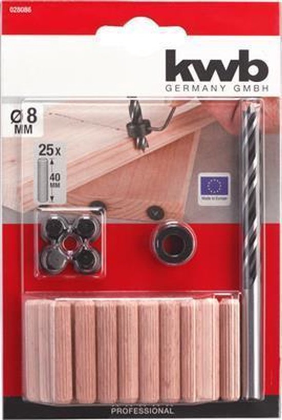 KWB Boor-en deuvelset 8mm | bol.com