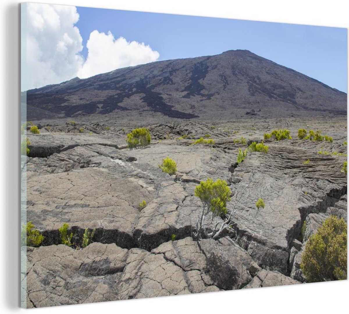 Le volcan bouclier de l'île de la Réunion en Afrique Plexiglas 60x40 cm ...