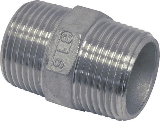 Koppelstuk met buitendraad, 1/2 inch | bol.com