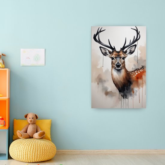 Hert poster - Wilde dieren poster - Poster hert - Muurdecoratie ...