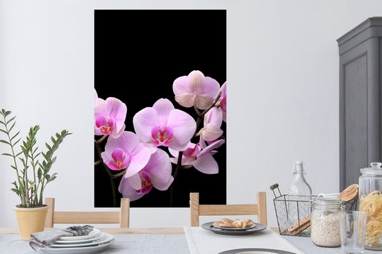 Muurstickers - Sticker Folie - Orchidee - Bloemen - Roze - Flora - 80x120 cm -... | bol