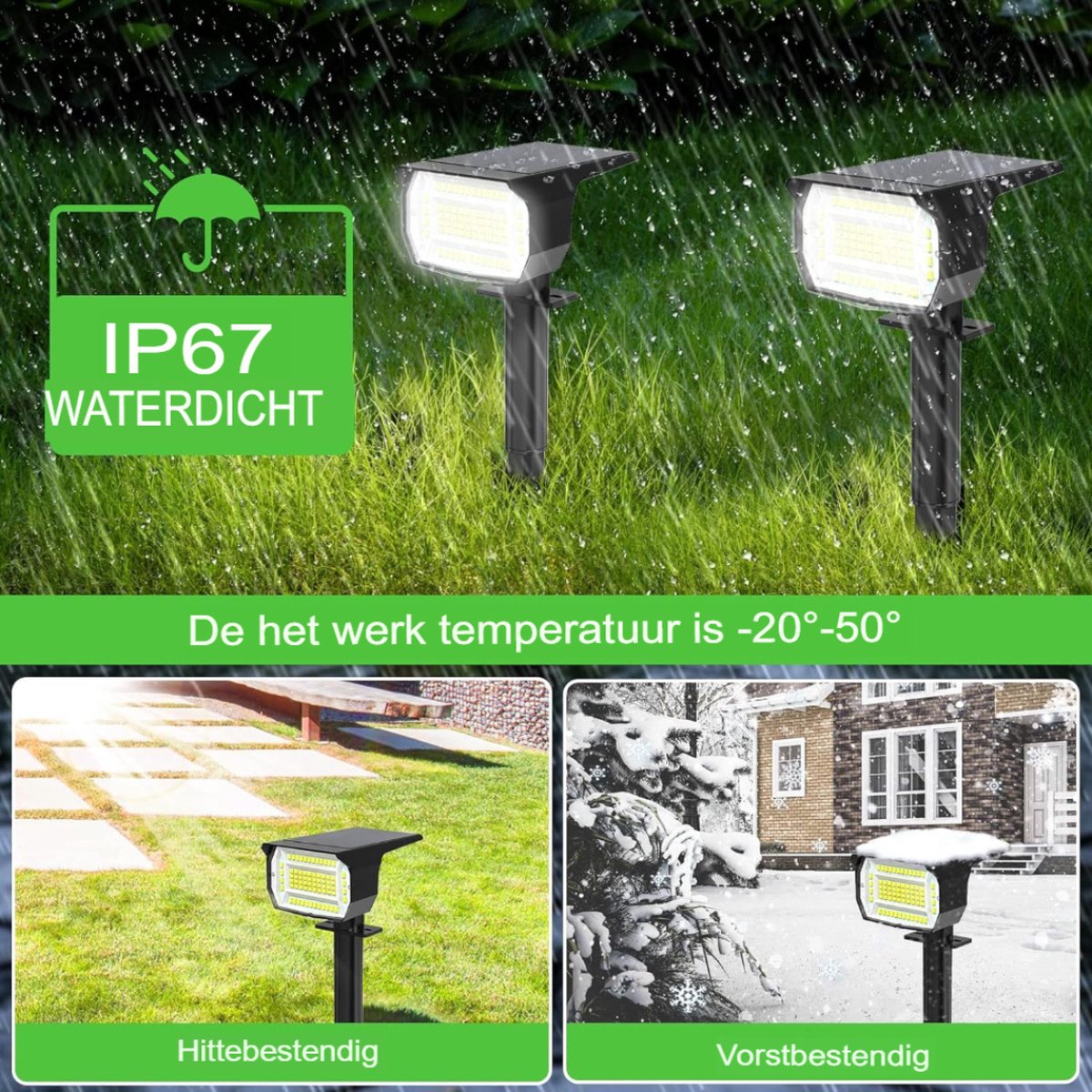 Solar Tuinverlichting Grondspots - Solar Tuinverlichting Zonne Energie ...