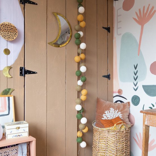 Cotton Ball Lights - LED lichtslinger voor binnen - Handgemaakt en ...