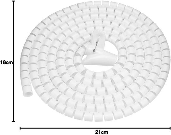 Allecto Plus - Spiraal Wire Wrap Tube 15mm/30mm Kabel Organizer Coiled ...