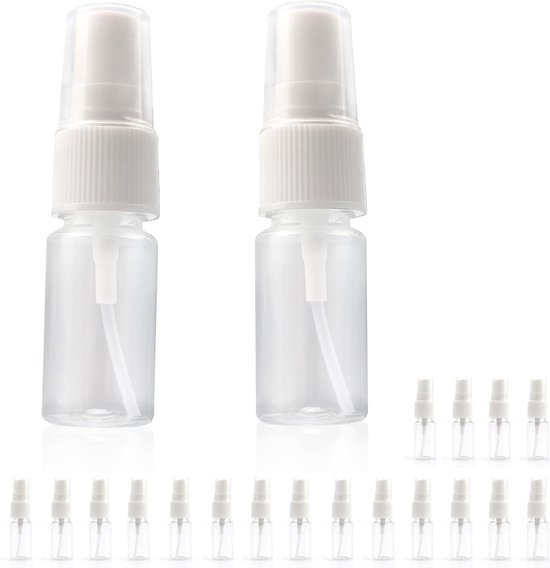 JGS Premium - Set van 20 stuks kleine spuitflessen om te vullen - 50 ml ...