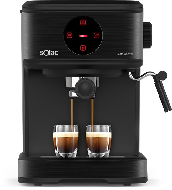 20bar zwarte espressomachine - solac - ce4498 | bol