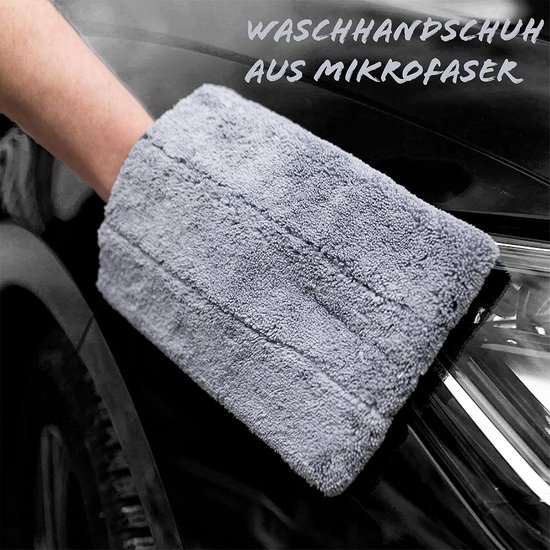 Microvezel handschoen voor autolakken - pluisvrij - 2 stuks | bol