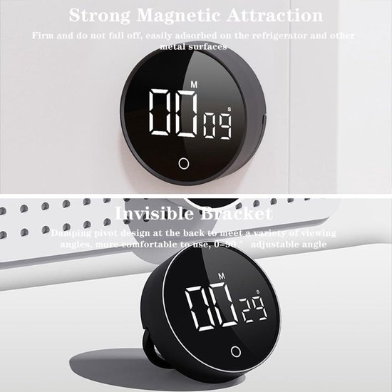 Inovra Plus - Digitale Keukentimer Eierwekker met Magnetische Visuele Timer en Groot... | bol