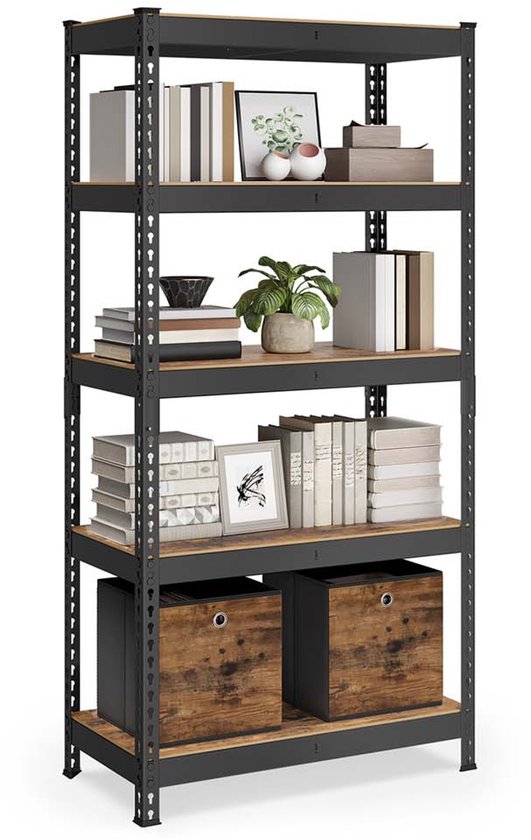 Zware plank - 5 planken - opslagstandaard - bruin - maxbelasting 875 kg ...