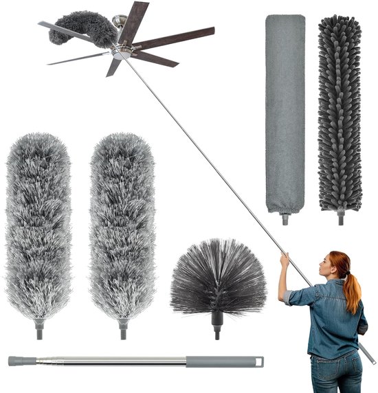 Plumeau télescopique - 6 pièces - Lavable - Flexible | bol