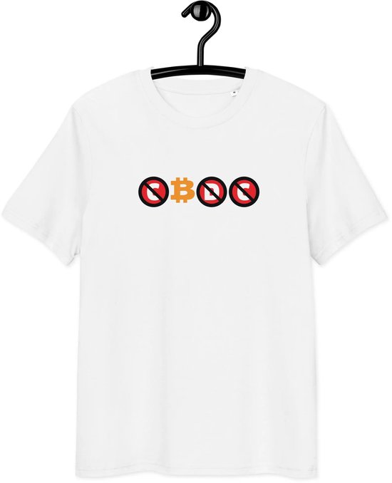 Bitcoin T-shirt - CBDC - Unisex - 100% Biologisch Katoen - Wit - Maat S ...