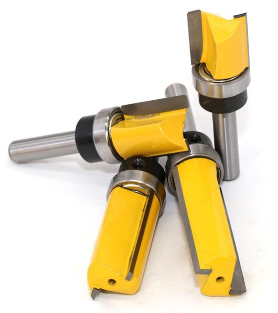 Frees voor router - 4-delige set met 8 mm schacht - Voor houtbewerking ...