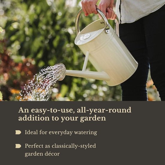 45 liter Metalen Gieter 36 x 18 x 24 cm Heritage Cream - Tuin Water ...