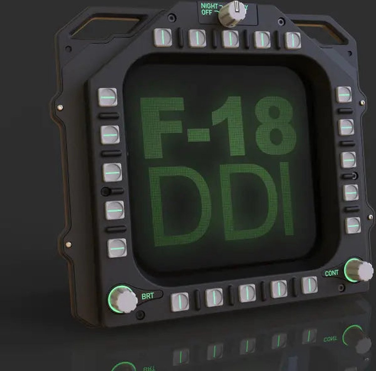 Pc Usb F/A-18C Cockpit Flight Simulator Ddi Meter Voor Dcs Falcon Bms ...