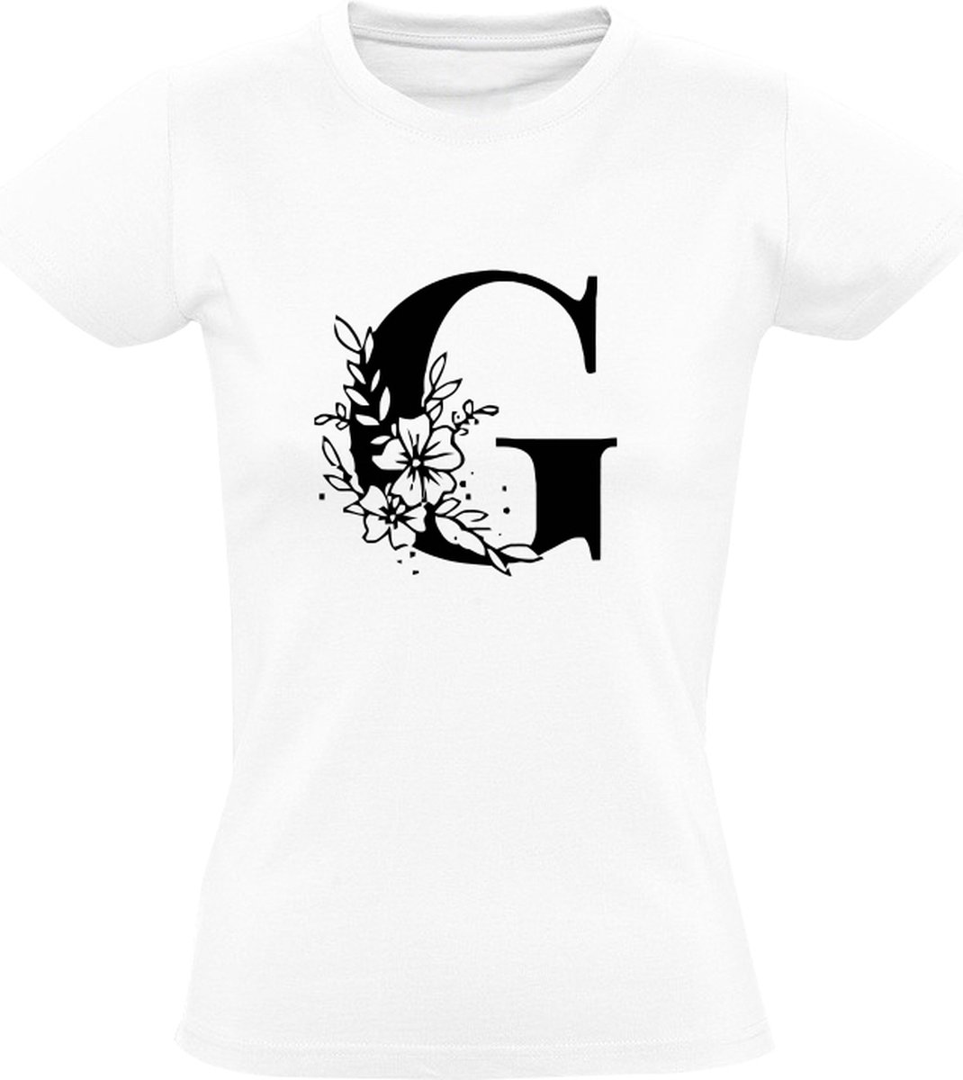 Letter G Dames T-shirt | Hoofdletter G | Alfabet | bol.com