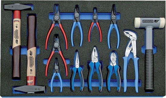 Gedore 2005 CT4-8000 13-delige Gereedschapsortiment in 4/4 check-tool ...