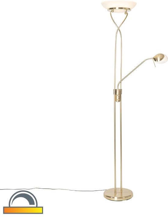 Lumière Vloerlamp Valery Goud, Messing | Staande lamp | Woonkamer ...