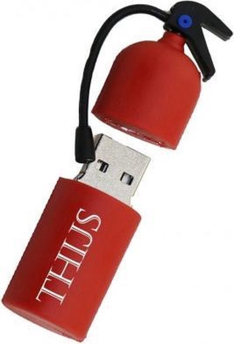 128GB 3.0 Brandblusser usb stick met naam - brandweer usb stick, naam ...