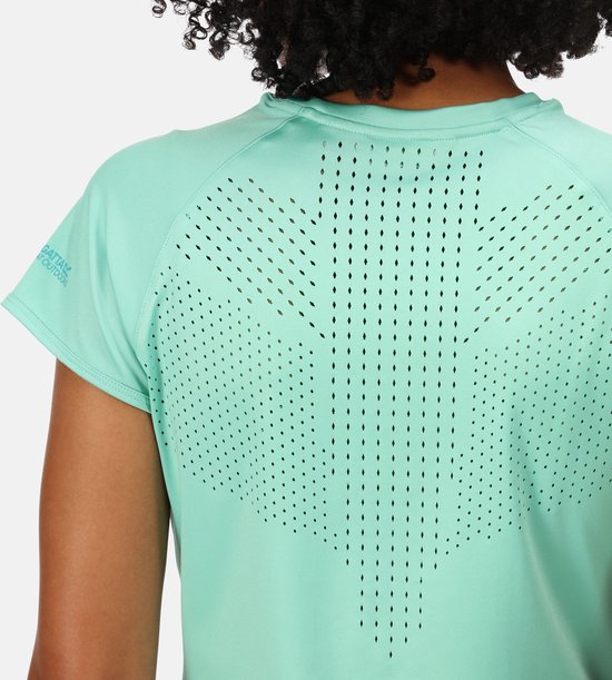 Het Regatta Luaza T-shirt met lange mouwen - dames - sneldrogend - stretch - Groen | bol
