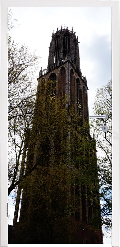 Deursticker Boom - Domtoren - Utrecht - 95x215 cm - Deurposter | bol.com