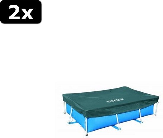 2x Intex 28039 Zwembad Afdekzeil 450x220cm | bol