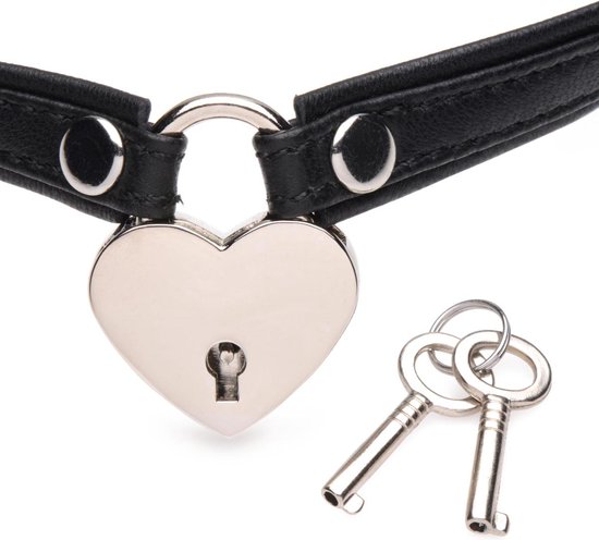 Heart Lock - Collar Met Sleutels - Zwart | bol.com