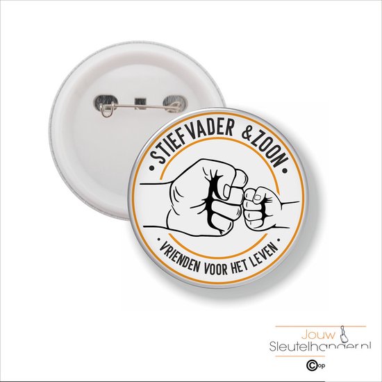 Button Met Speld 58 MM - Stiefvader & Zoon | bol.com